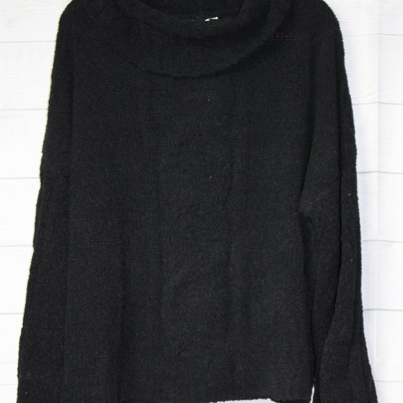 Seven7 | Sweaters | Seven 7 Black Chenille Sweater Nwt 2xl | Poshmark